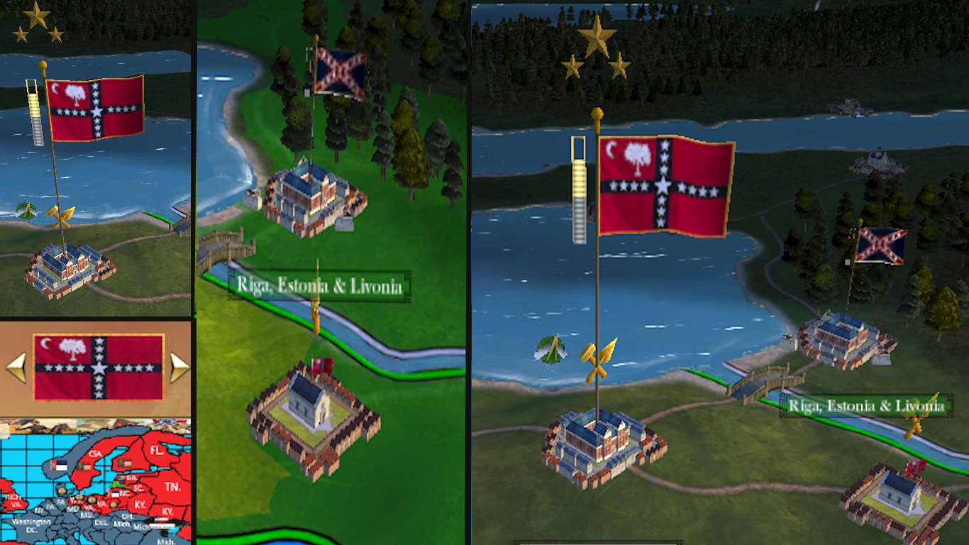 Courland Faction CSA South Carolina Flag IMAGE 3 - WM56 ETW 1700S MOD ...