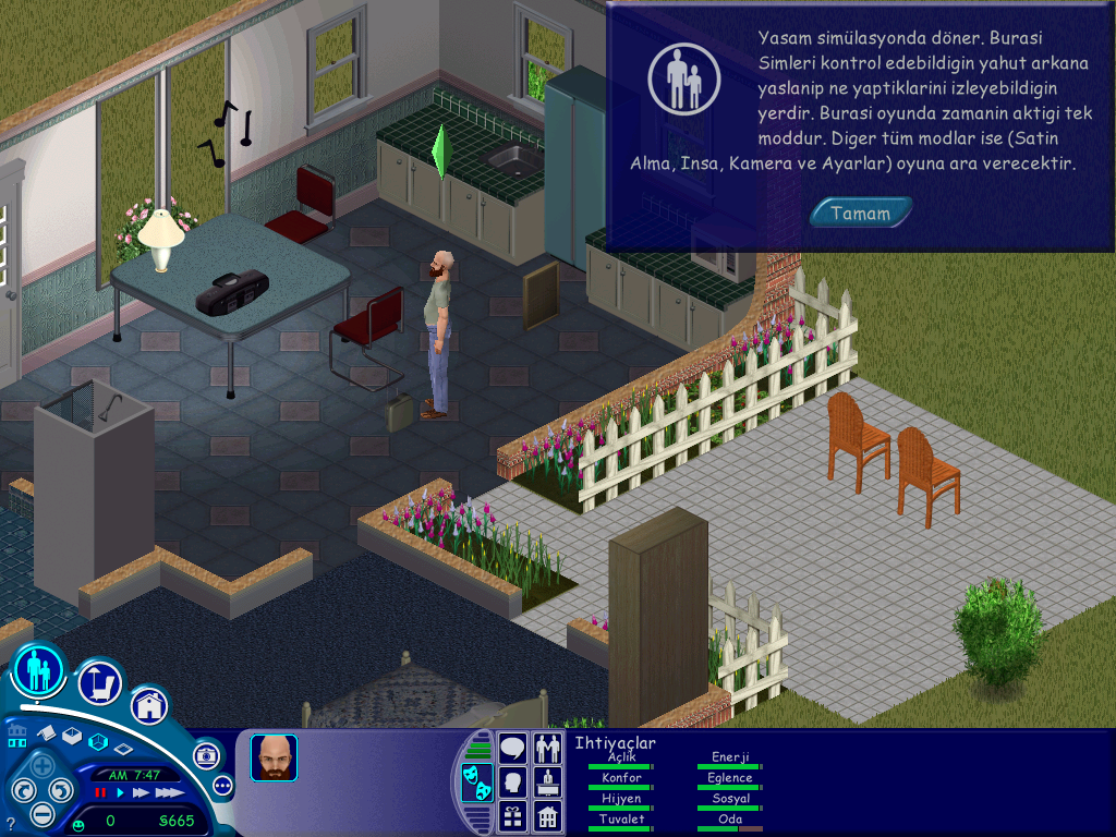 Image 1 - The Sims Turkish Translation Patch mod for The Sims - ModDB