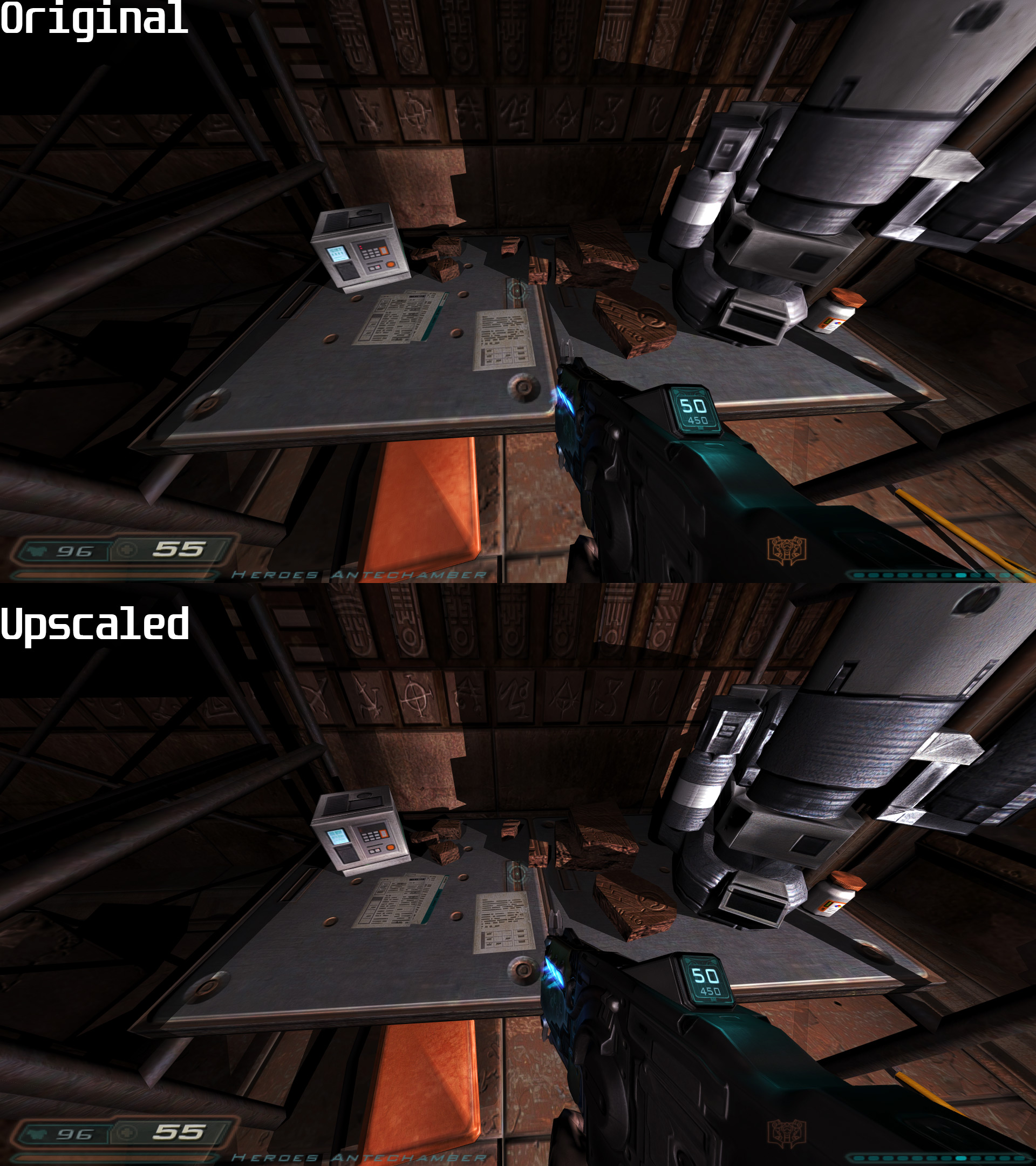 Image 3 - AI upscaled textures - Doom 3 + RoE mod for Doom III - ModDB