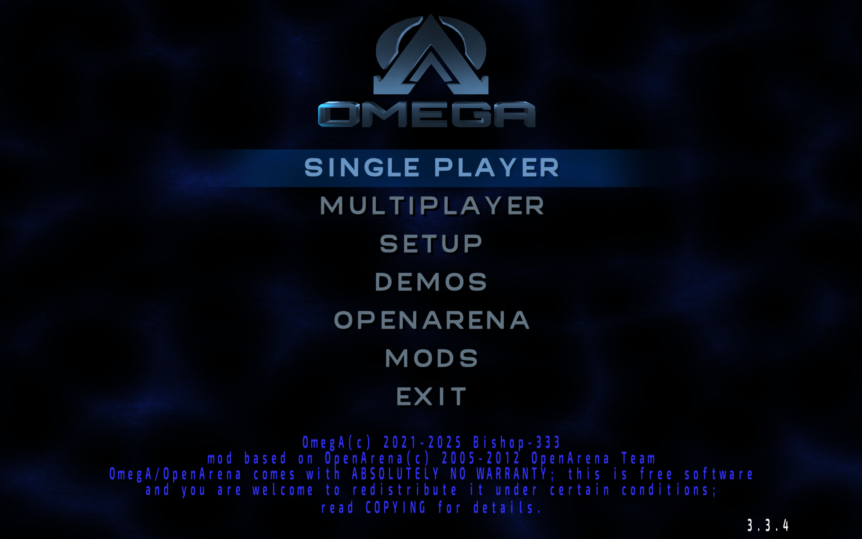 menu image - OmegA mod for OpenArena - ModDB