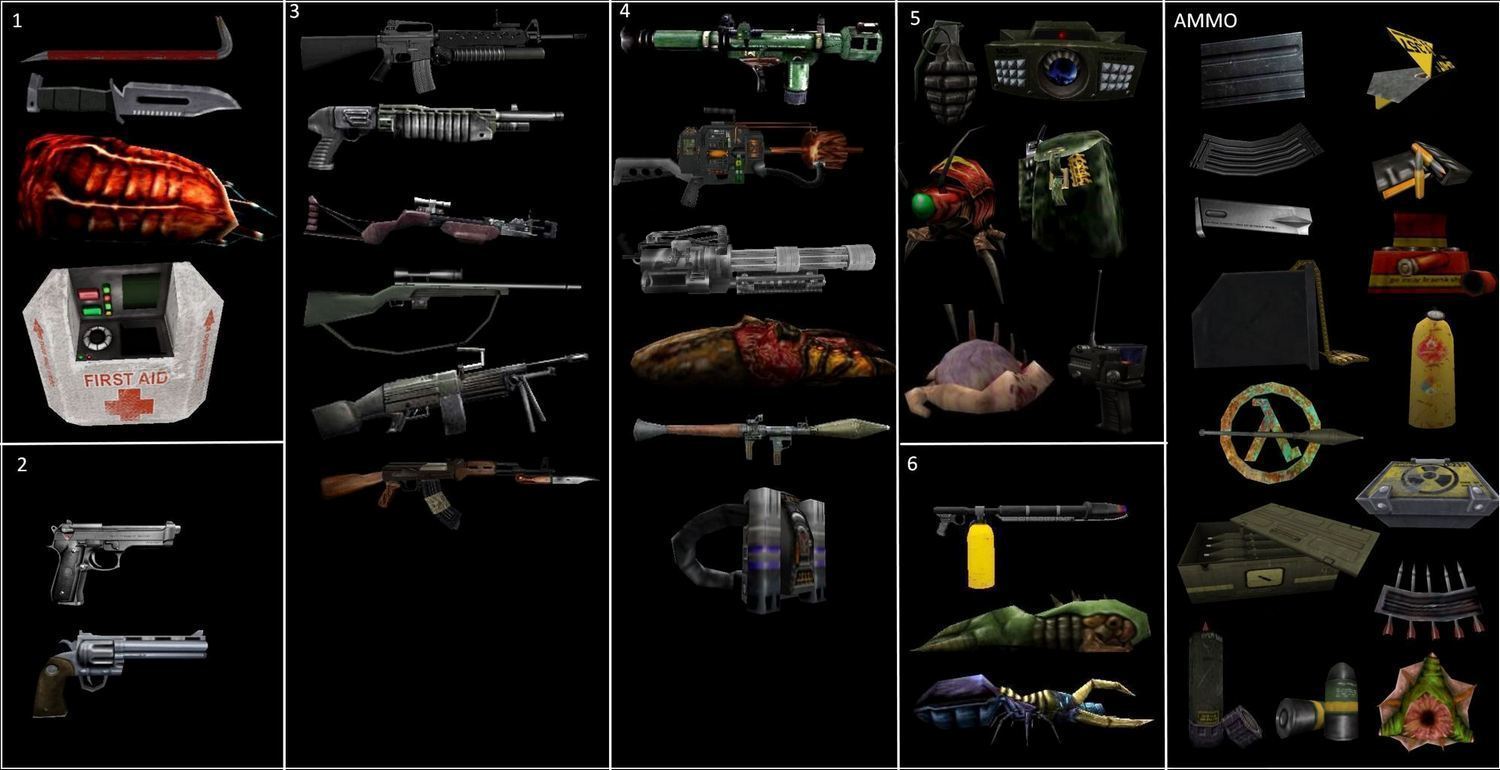 Weapons and items image - Severian`s Arena mod for Half-Life - ModDB