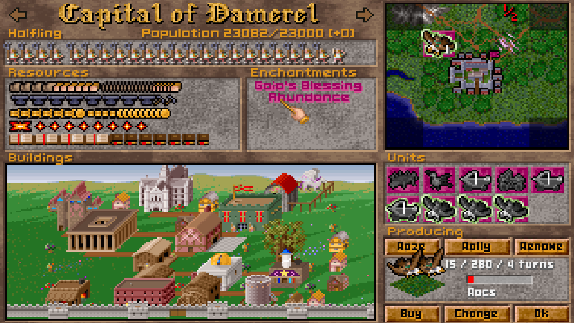 Gamplay Screenshot: 24 image - Caster of Magic for Windows: Warlord mod ...