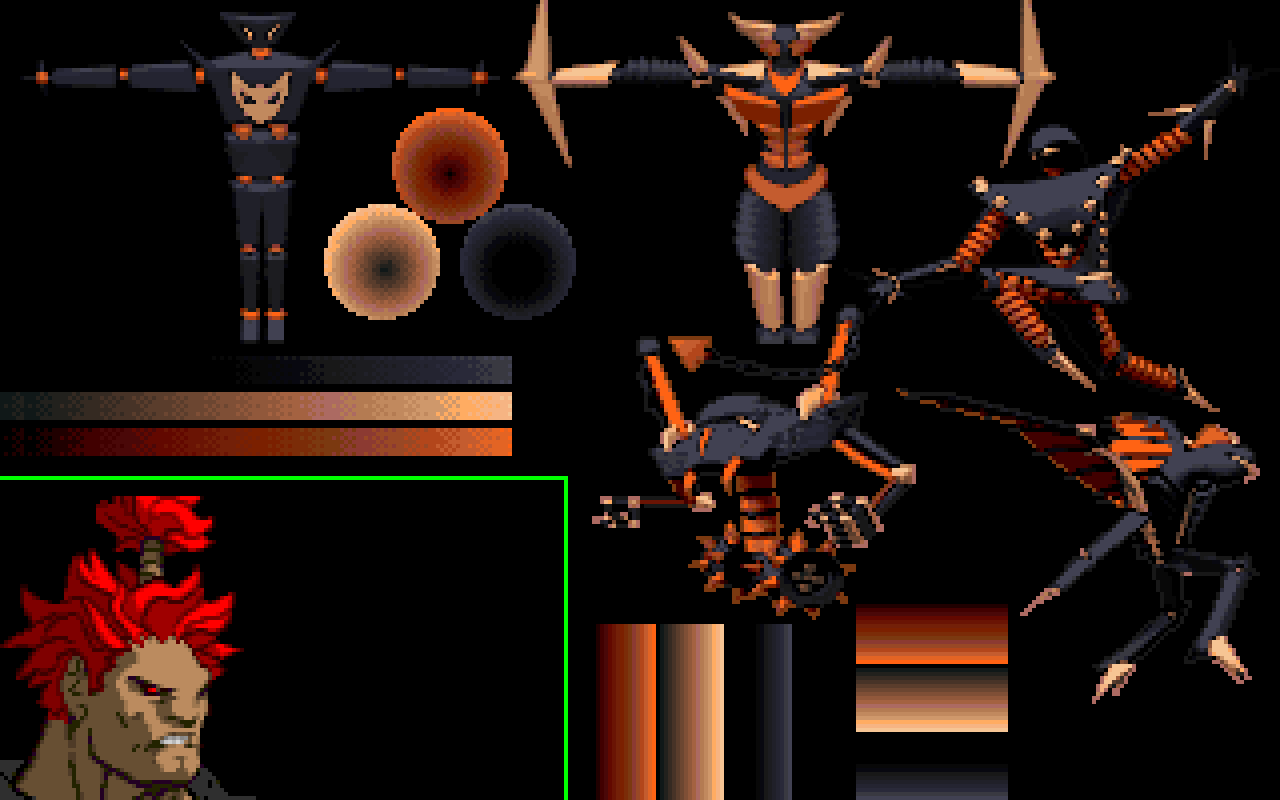 Akuma (sheet) image - Extra Pilots v1.0 mod for One Must Fall: 2097 - ModDB