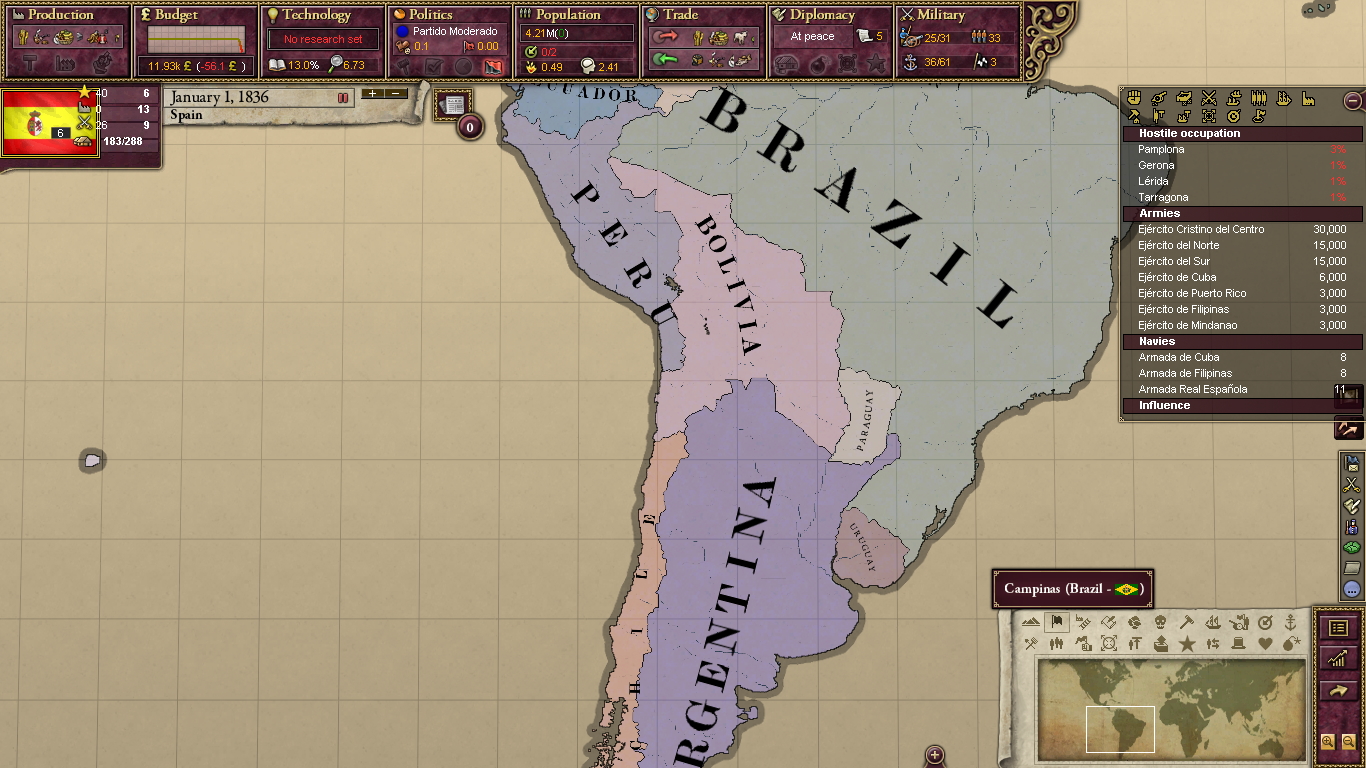 South America 3 image - Stylized Cartographie Map mod for Victoria 2 ...