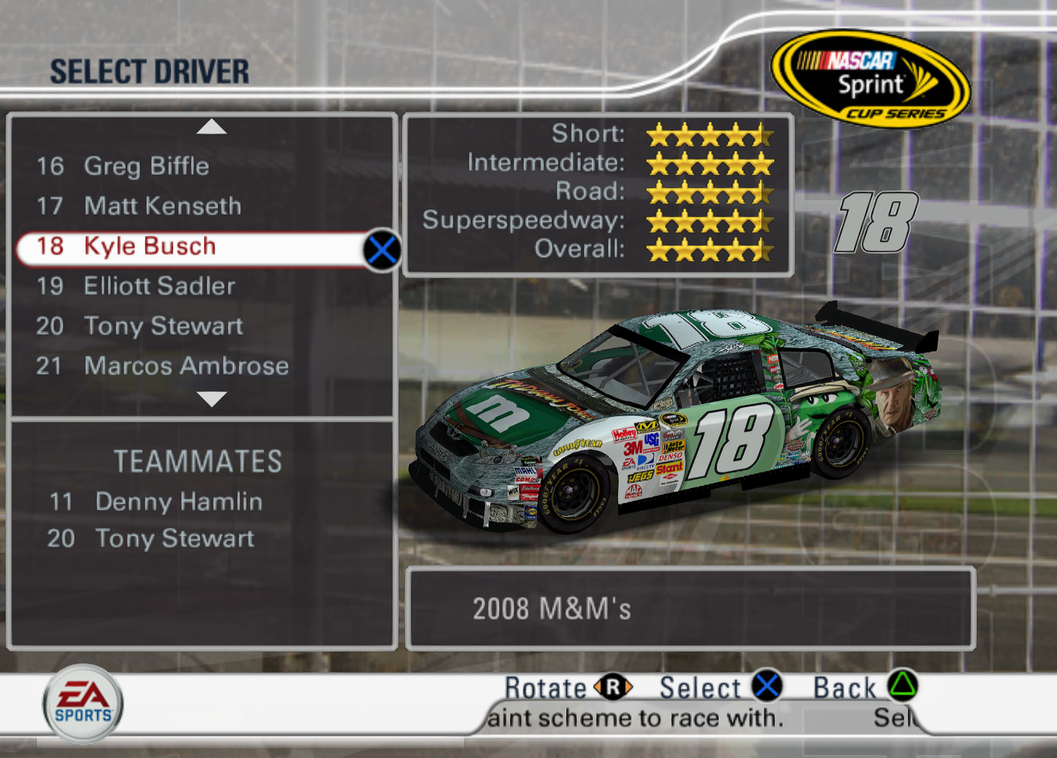 df 6 image - Nascar 10: Definitive Edition PCSX2 mod for Nascar 09 - ModDB