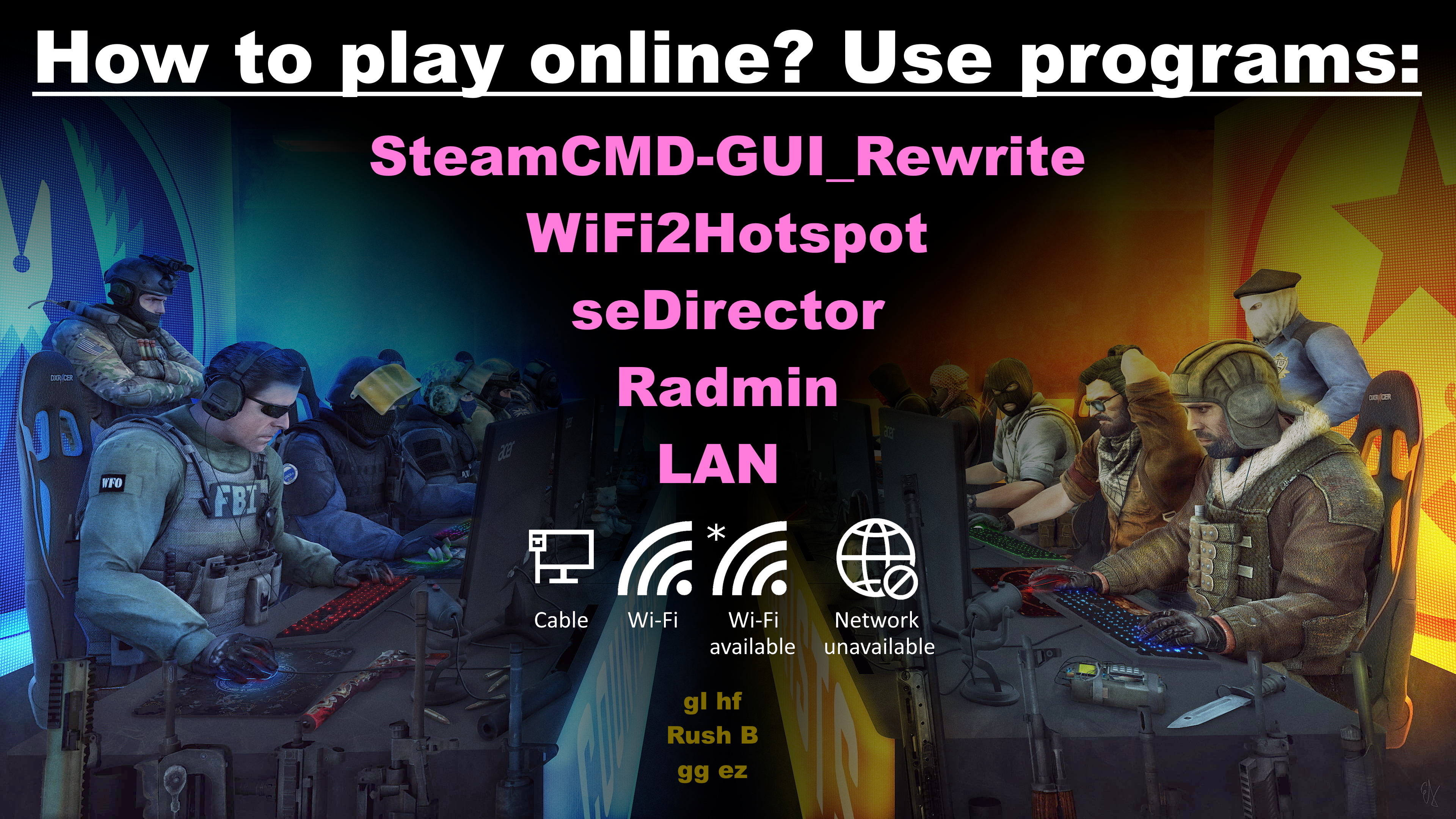 LAN and VLAN game supported image - Counter-Strike: Golden Oppressive ...