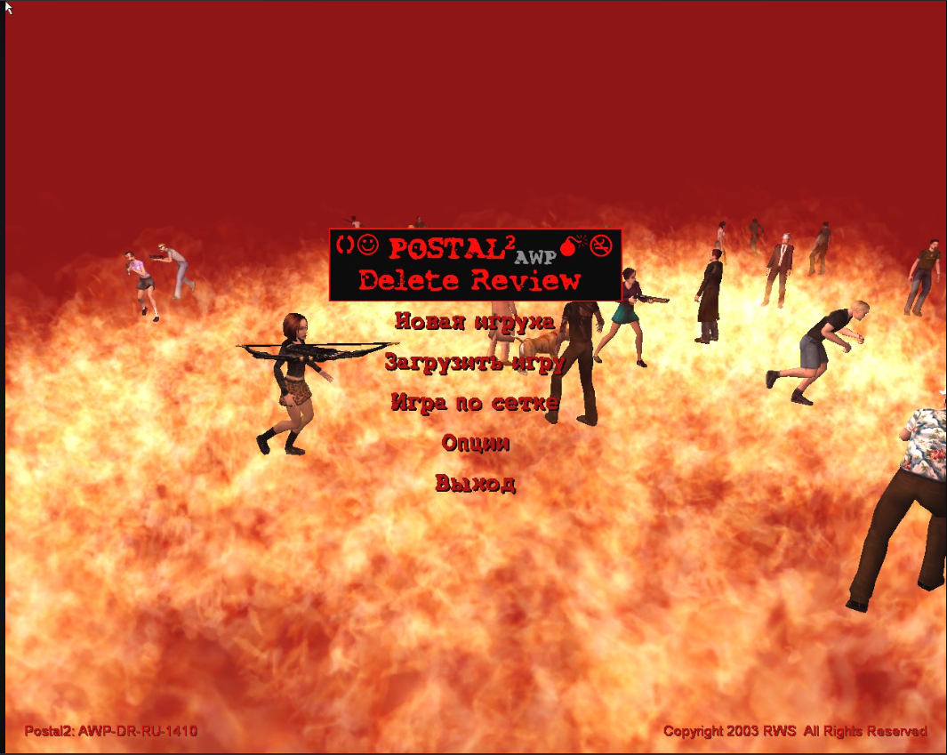 menu 3 image - POSTAL 2- AWP Delete Review ( Russian version ) mod for ...