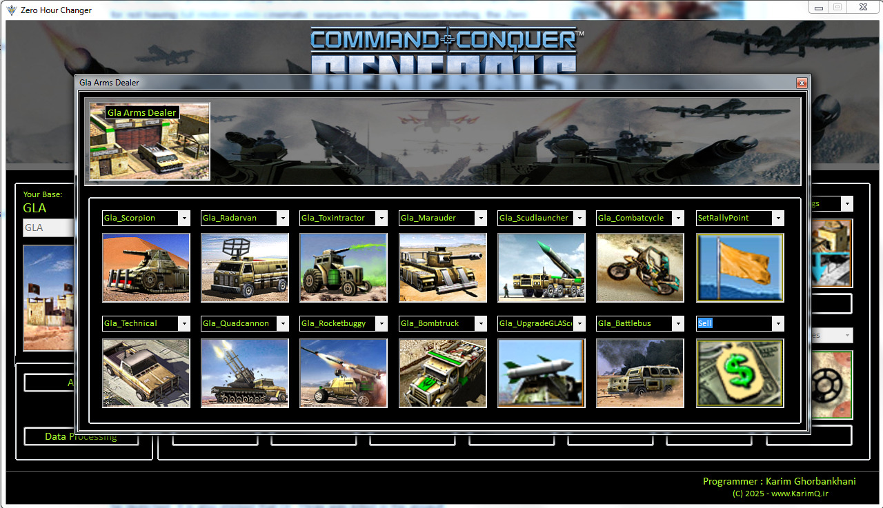 Image 1 - General zero hour changer mod for C&C: Generals Zero Hour - ModDB