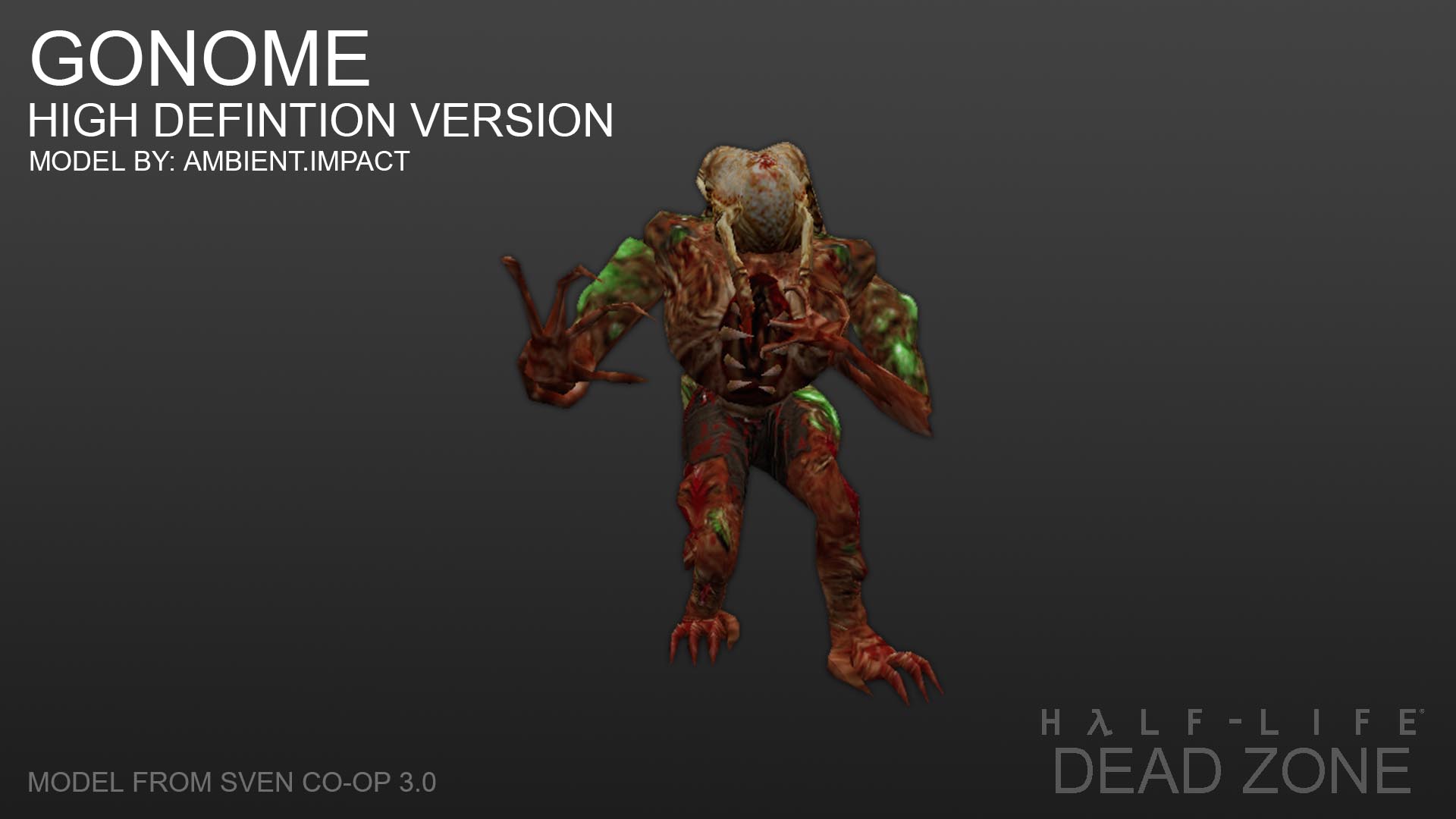Gonome HD image - Half-Life: Dead Zone mod for Half-Life - ModDB
