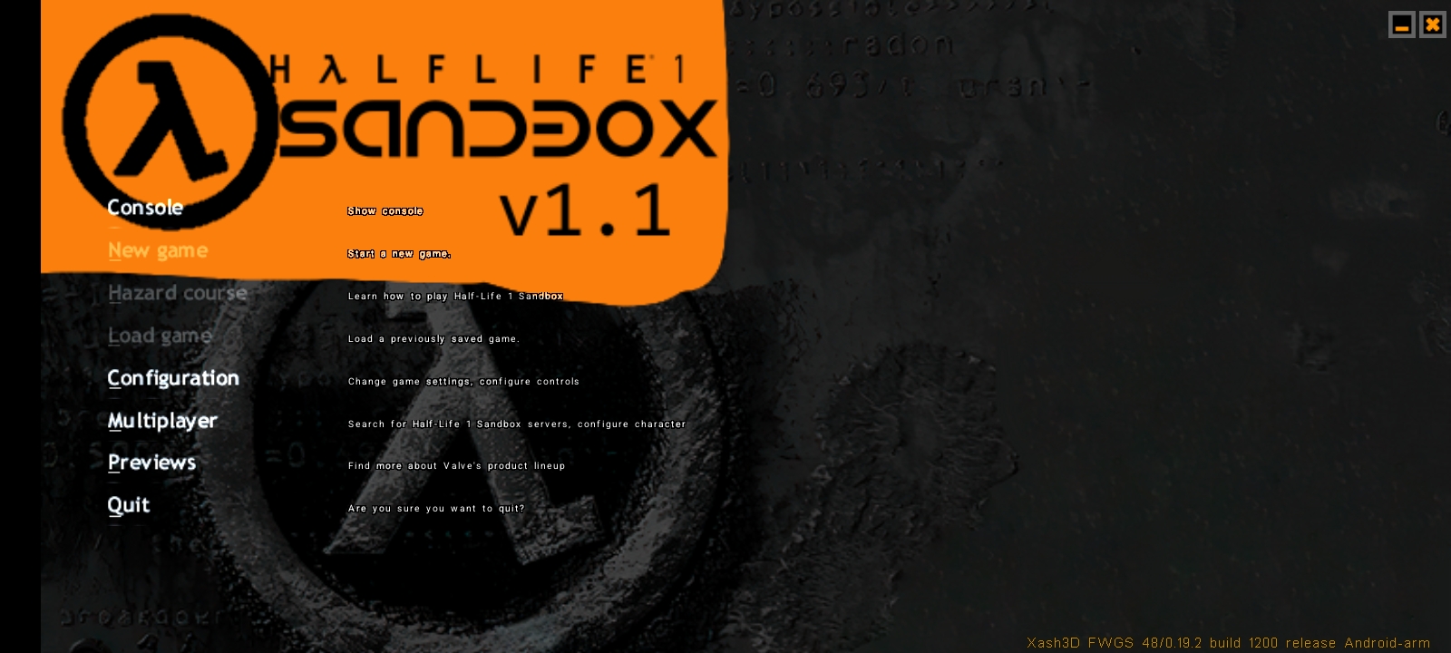 Image 1 - HL1Sandbox mod for Half-Life - ModDB