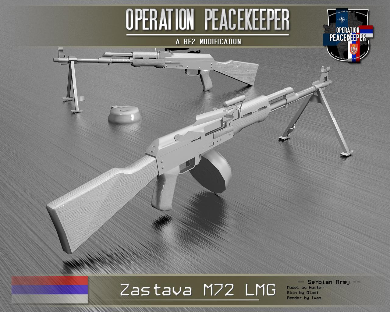 LMG 72 shaded image - Operation Peacekeeper 2 mod for Battlefield 2 - ModDB