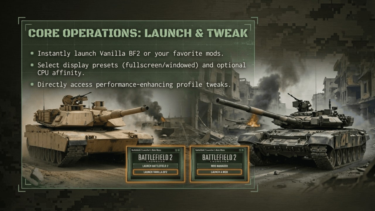 Image 3 - Ultimate Battlefield 2 Launcher mod for Battlefield 2 - ModDB