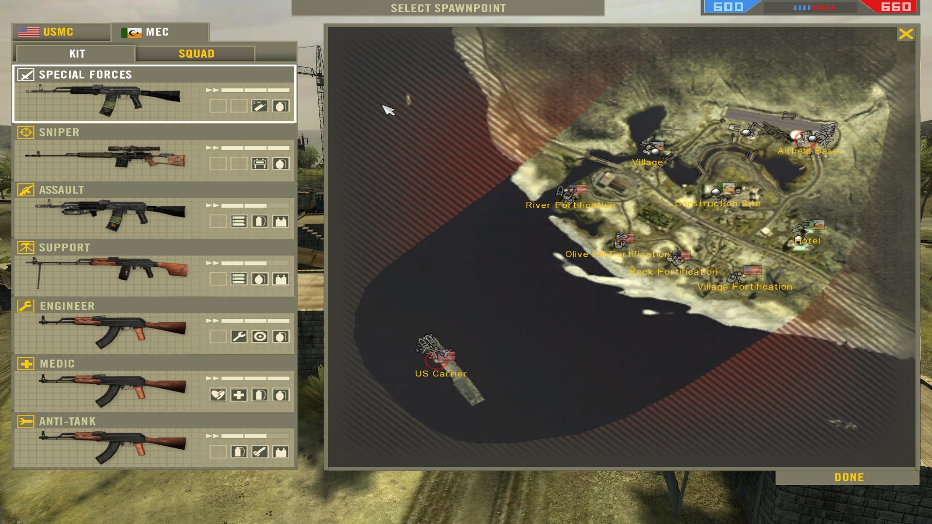 Kit changes image - Operation Arrowhead Battlefield 2 mod for ...